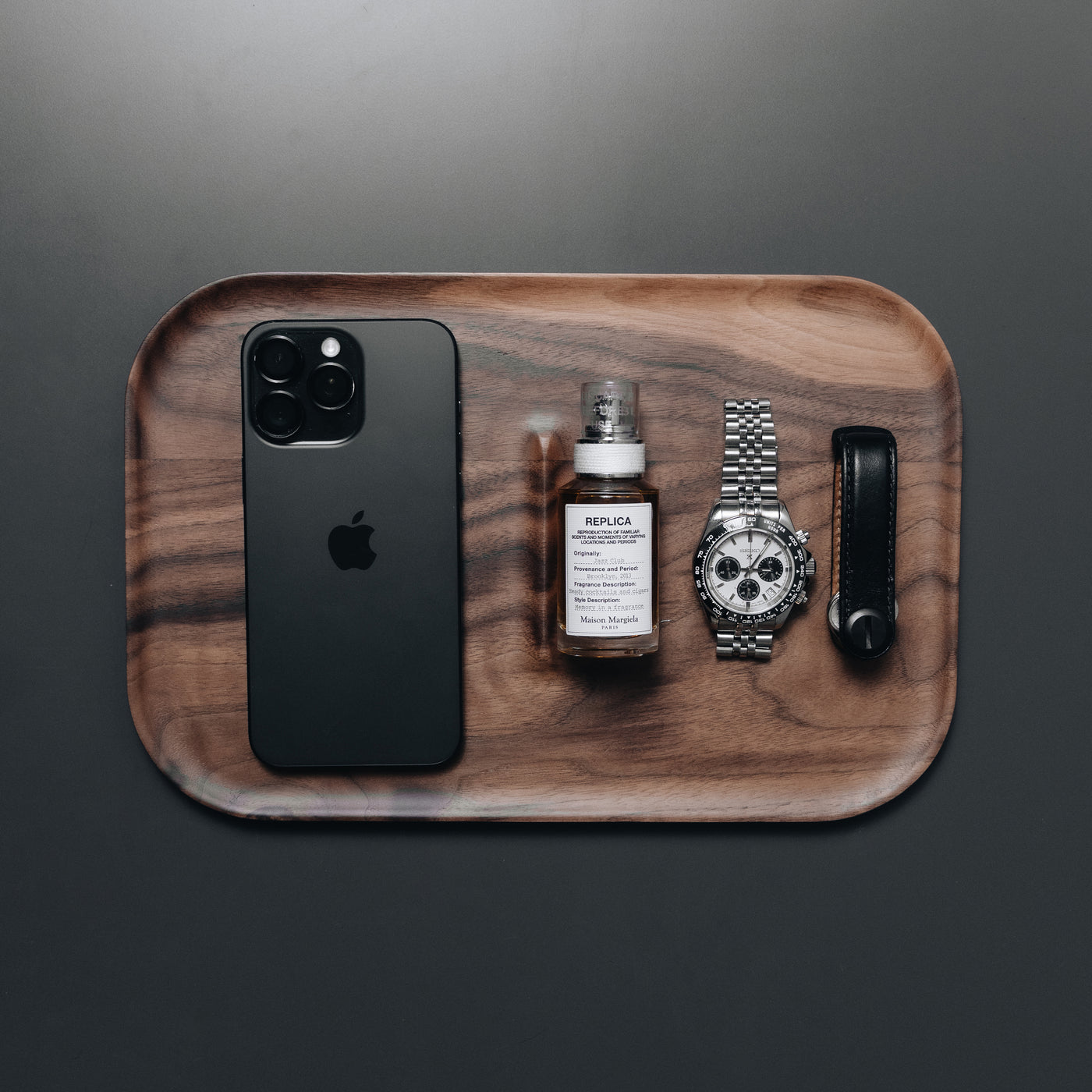 Japandi Edc Tray Valet Keys Concierge Tray Bedside Catchall Wooden