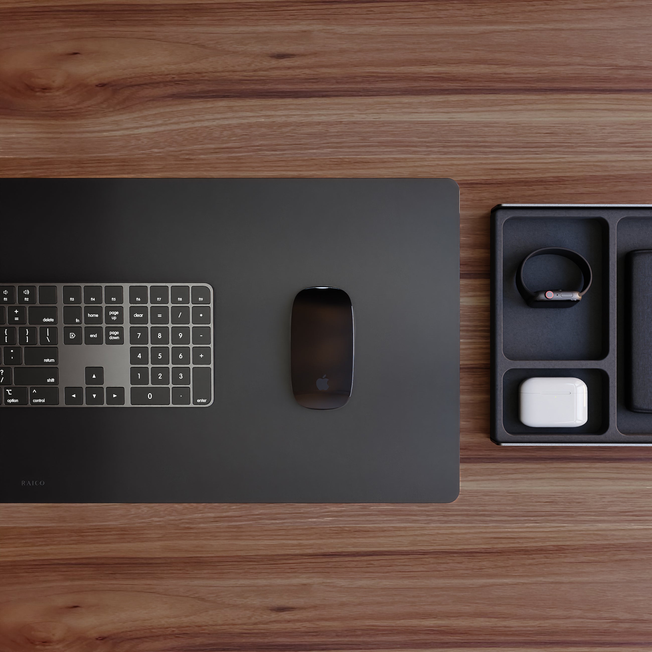 Leather Desk Mat Black Genuine Full Grain Leather Pad Grovemade Alternative