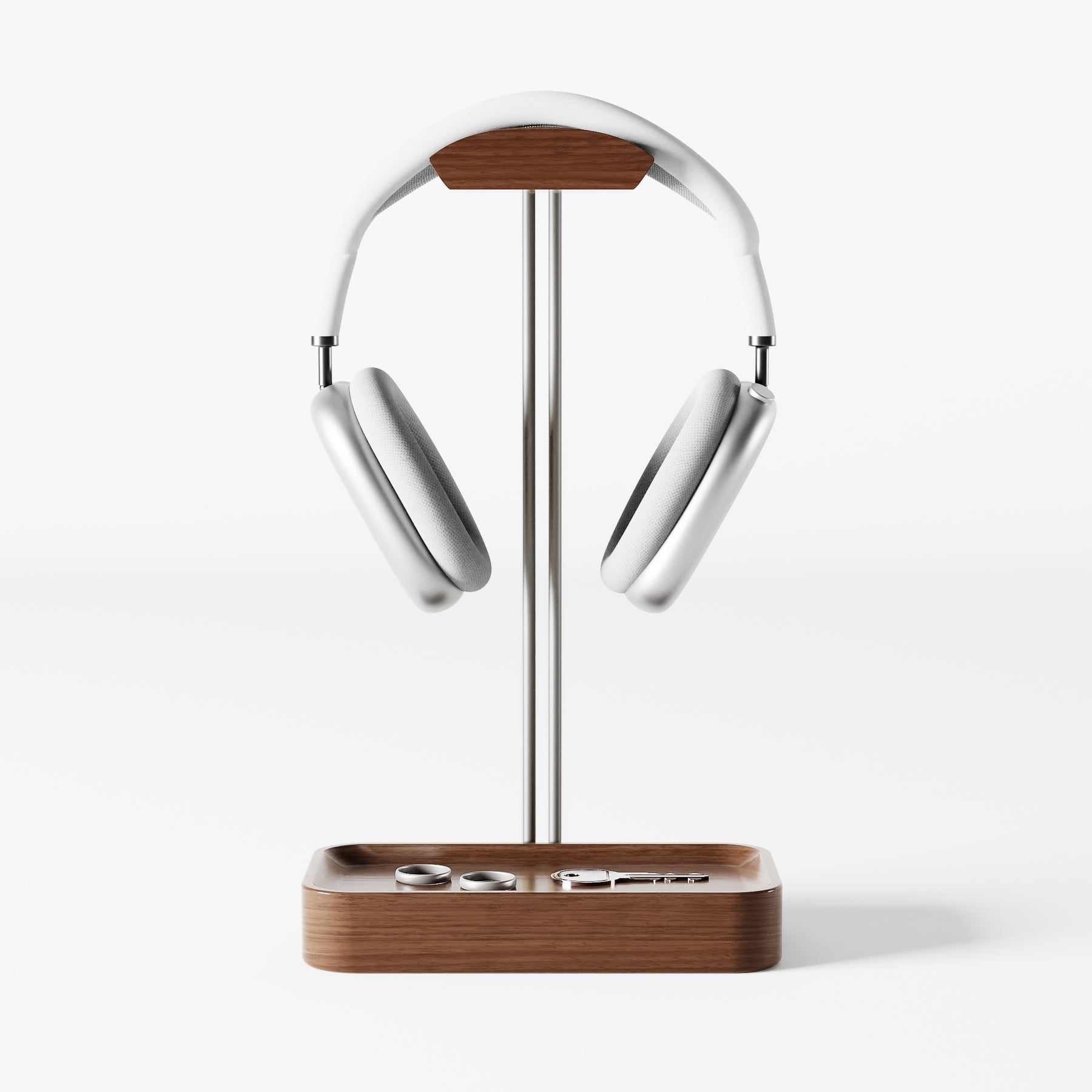 Headphone Stand in Walnut Wood Headset Holder Grovemade Alternative