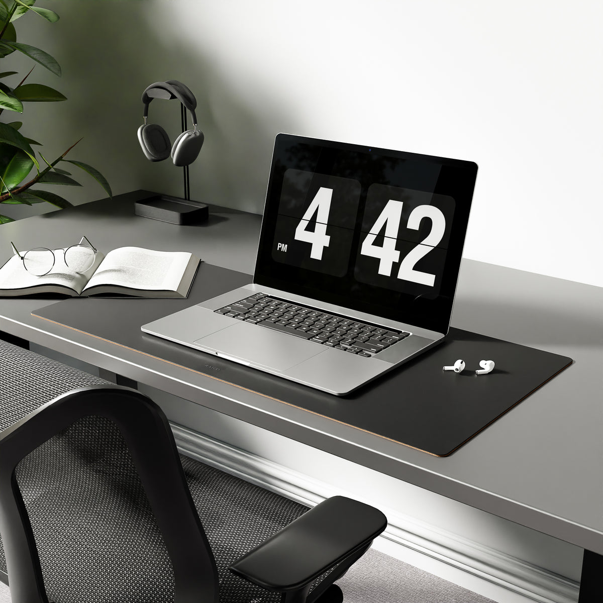 Leather Desk Mat Black Genuine Full Grain Leather Pad Grovemade Alternative
