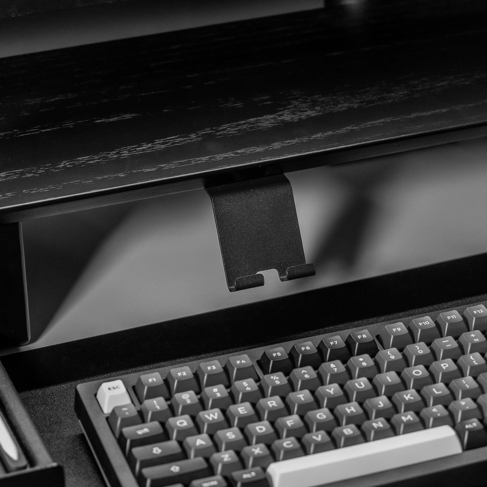Desk Shelf for Monitor Stand in Black Wood Grovemade Alternative