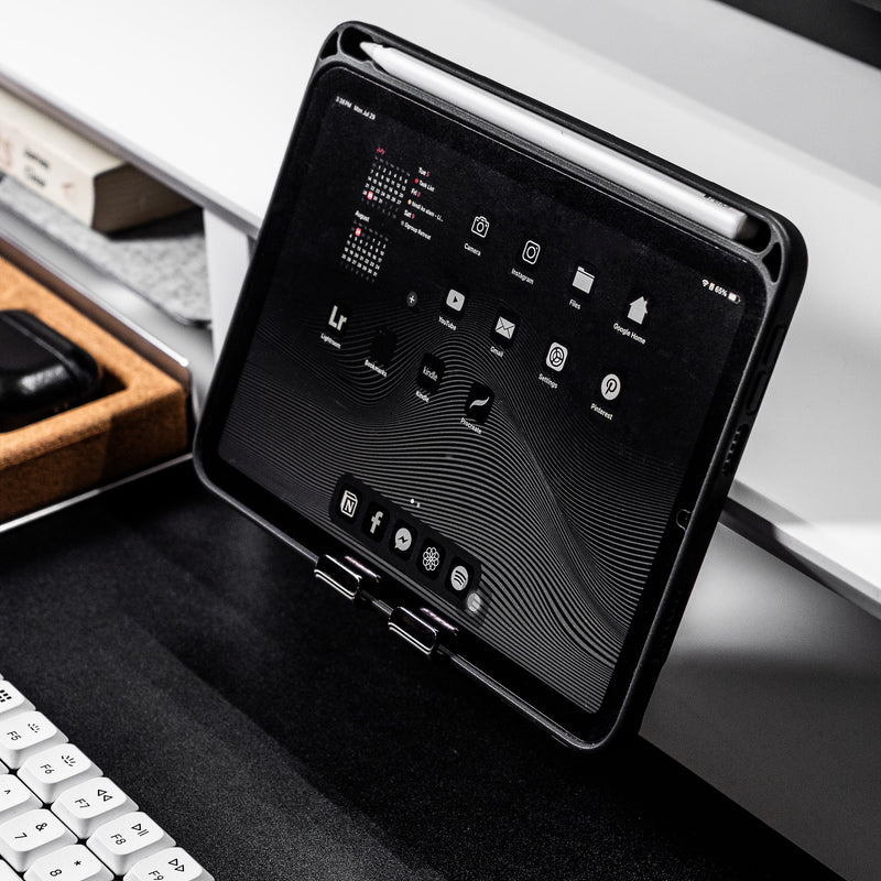 Desk Shelf White Setup Cockpit Dual Monitor Stand Grovemade Balolo ...