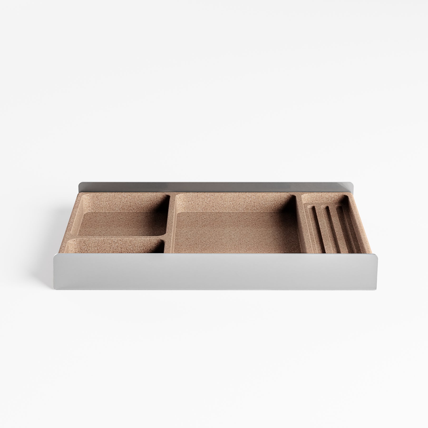 Desk Tray Organiser Drawer with Cork Compartments