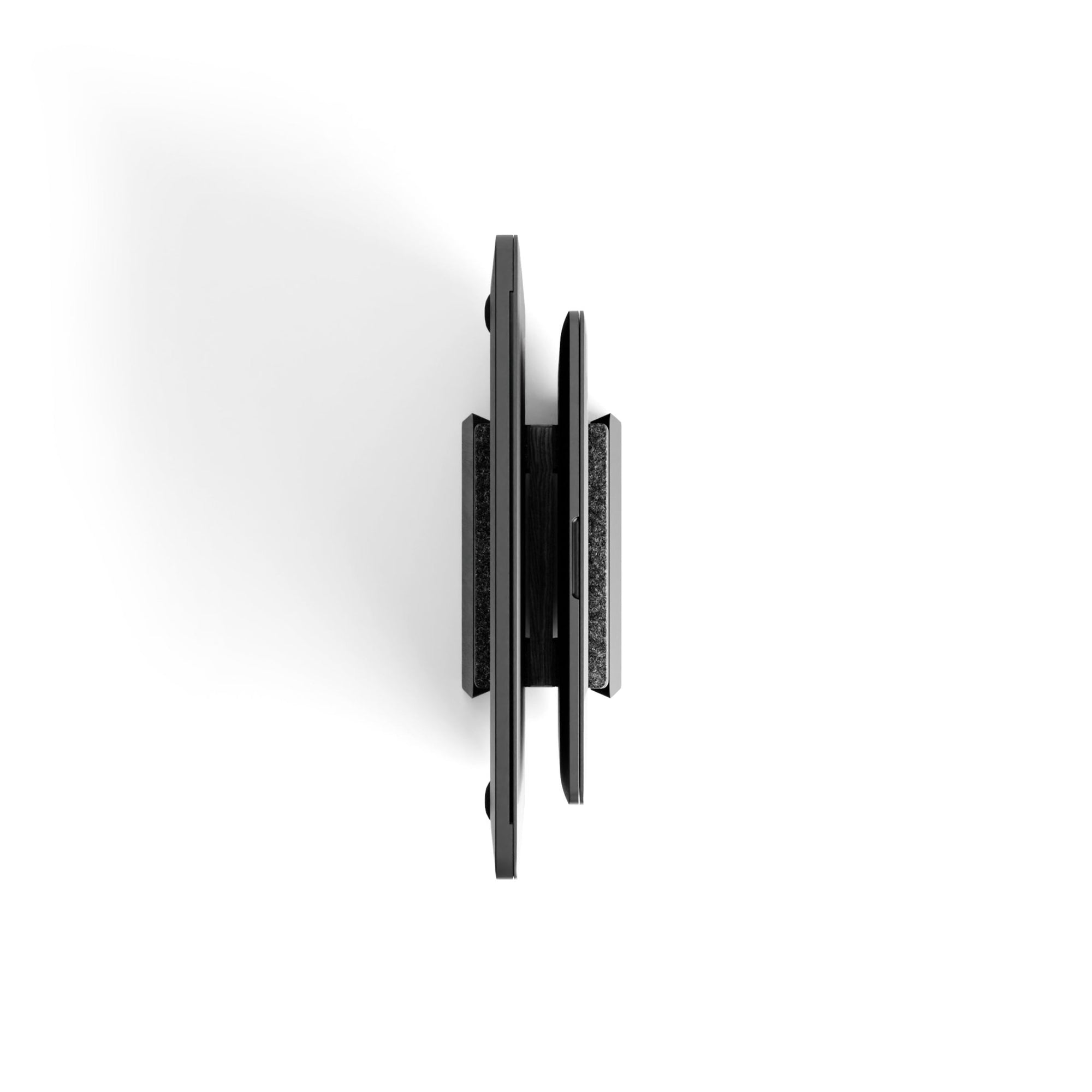 Vertical Laptop Stand Clamshell Holder Dual Slot for Macbook | Black Wood